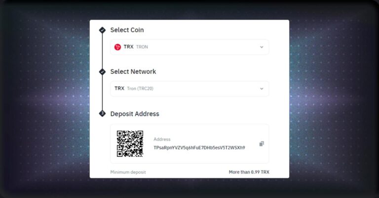 Sending and Receiving TRX - Platform Trading Bot Mevx