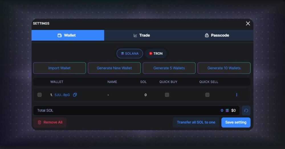 MevX Settings: Personalize Your Trading Experience - Platform Trading Bot Mevx