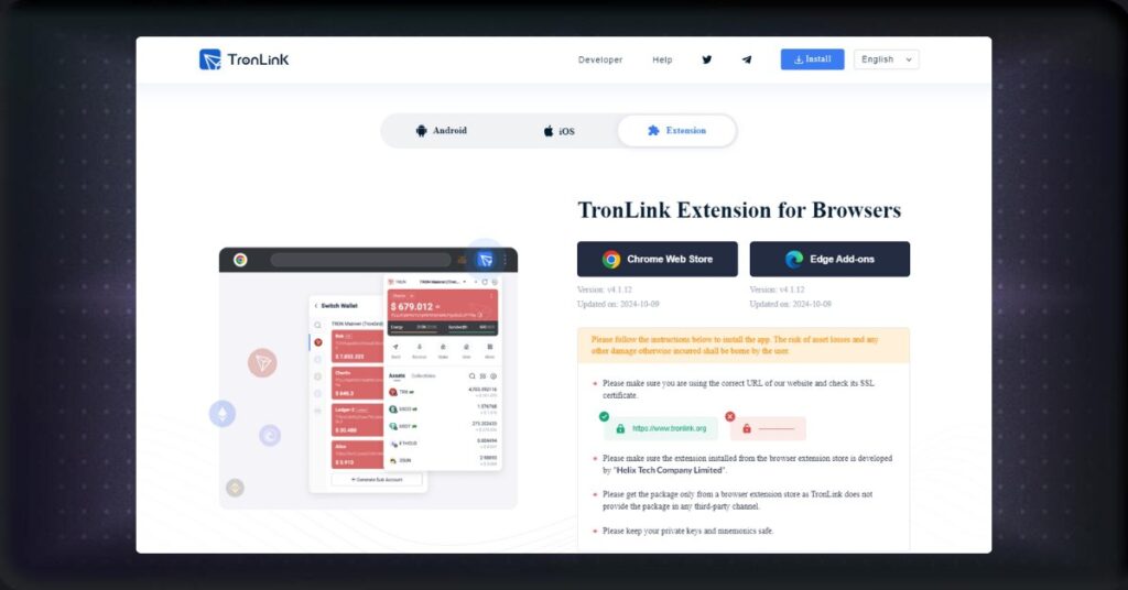 Setting Up a TRON Wallet - Platform Trading Bot Mevx
