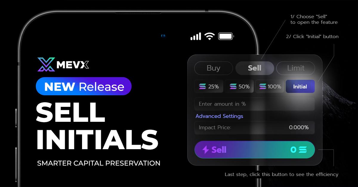 MevX Unveils Sell Initials Feature for Smarter Capital Preservation - Platform Trading Bot Mevx