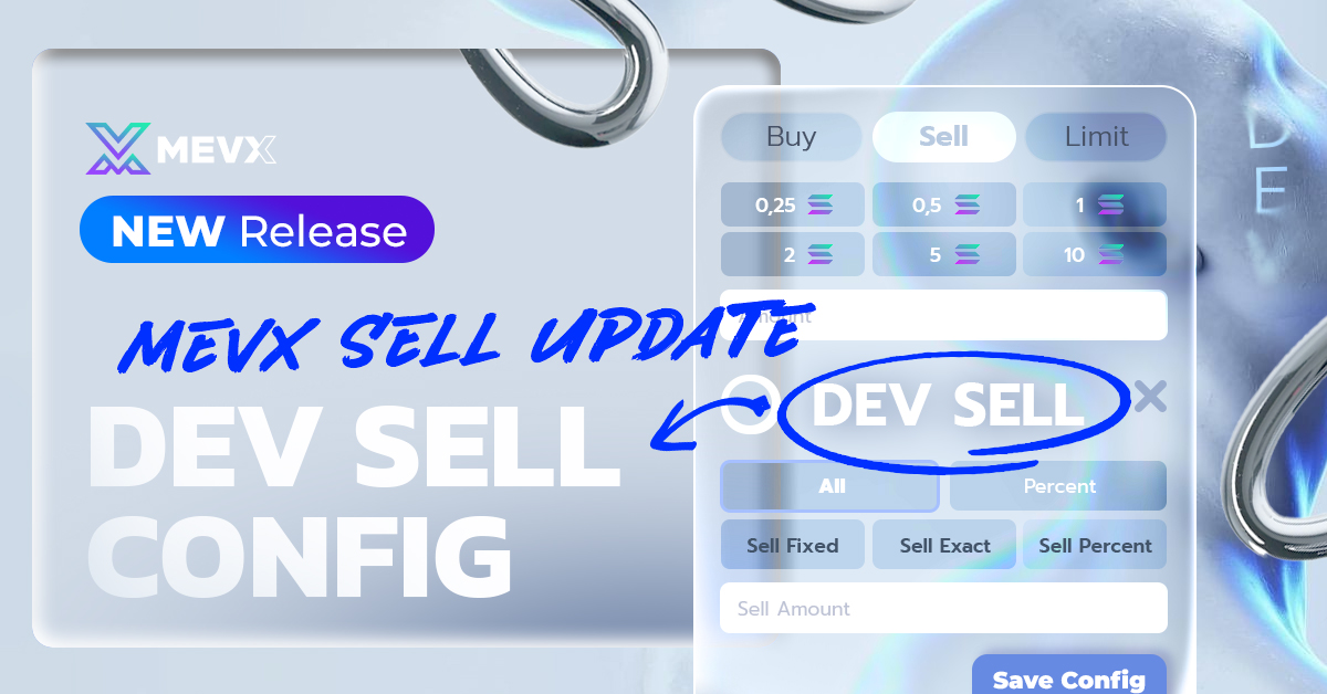 Dev Sell Config: MevX's New Feature - Platform Trading Bot Mevx