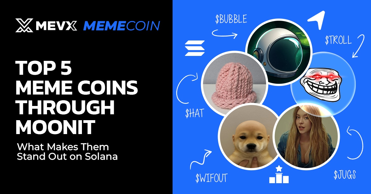 Top 5 Meme Coins Through Moonit in 2025 - Platform Trading Bot Mevx